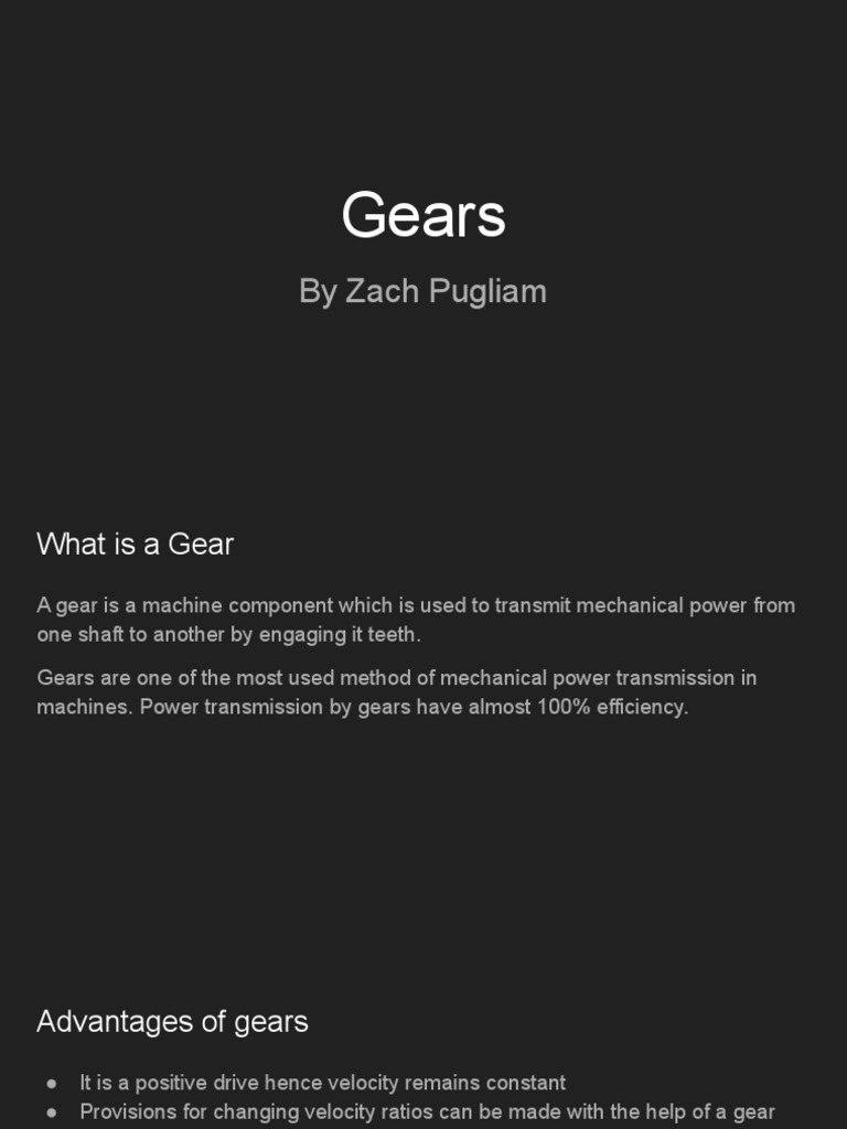 Gears | PDF