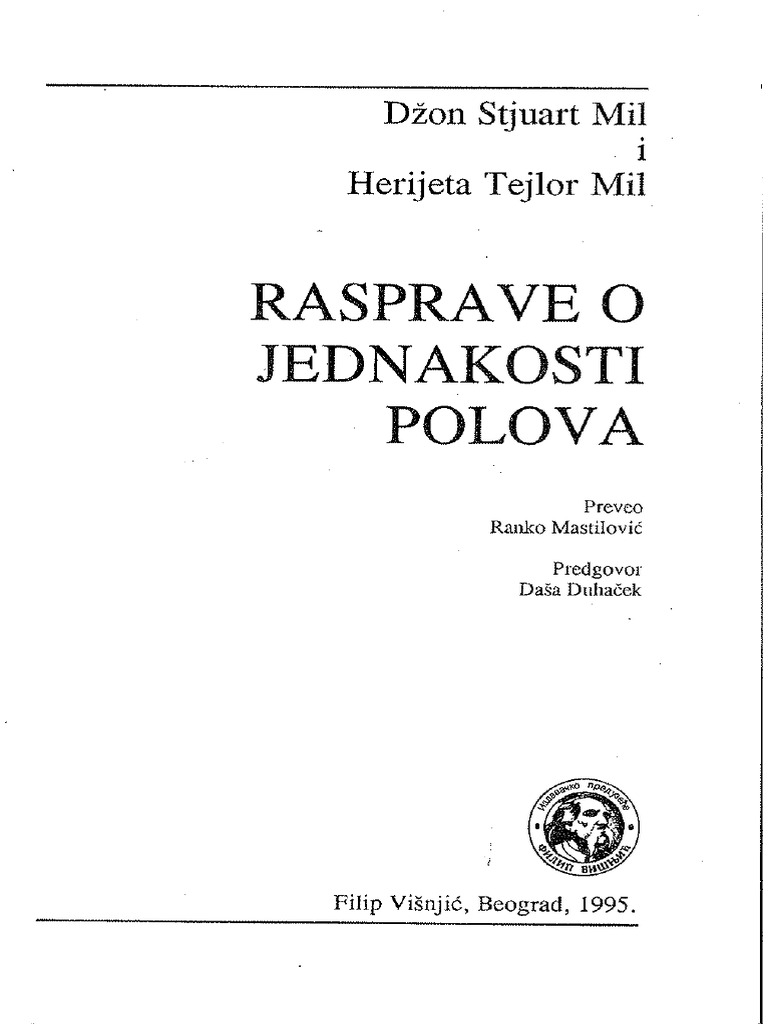 7-Dzon Stjuart Mil-Potcinjenost Zena | PDF