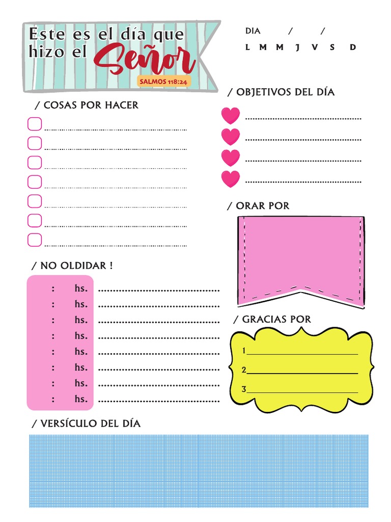 Imprimibles Diario Devocional | PDF