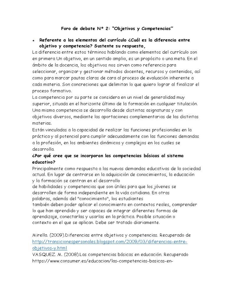 Foro de Debate N2 | PDF | Negocios | Relaciones personales, crianza y desarrollo personal