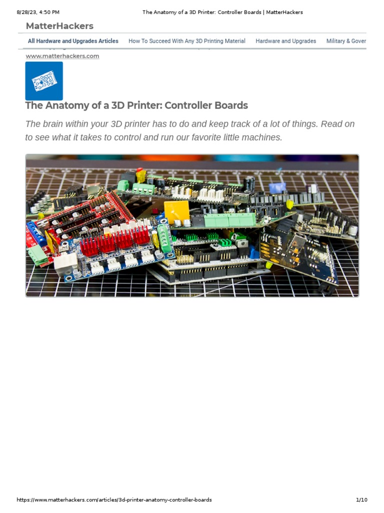 The Anatomy of A 3D Printer - Controller Boards | Download Free PDF ...