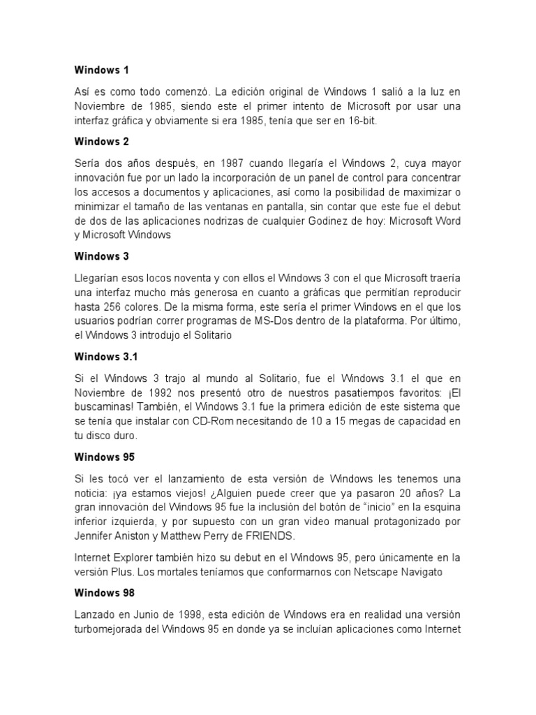 Windows 1 | PDF | Microsoft Windows | Windows 10