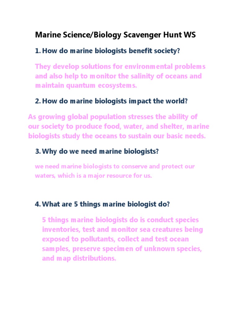 Marine Science | PDF | Marine Biology | Oceans