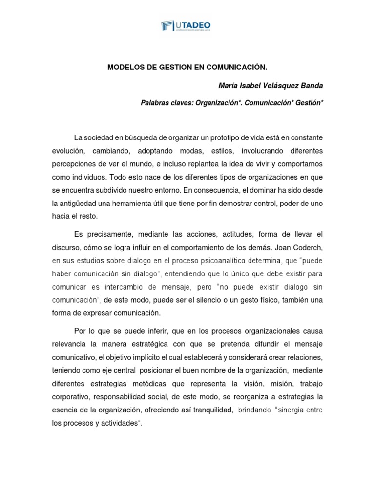 Modelos de Gestion. María Isabel V | Descargar gratis PDF ... Modelos de Gestion. María Isabel V | Descargar gratis PDF ...