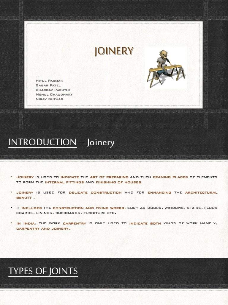 Joinery 2 | PDF