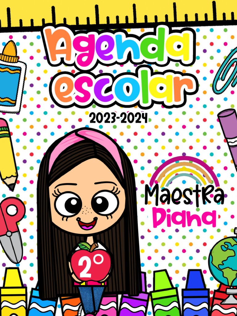 Agenda Escolar 2023-2024 para Imprimir | PDF