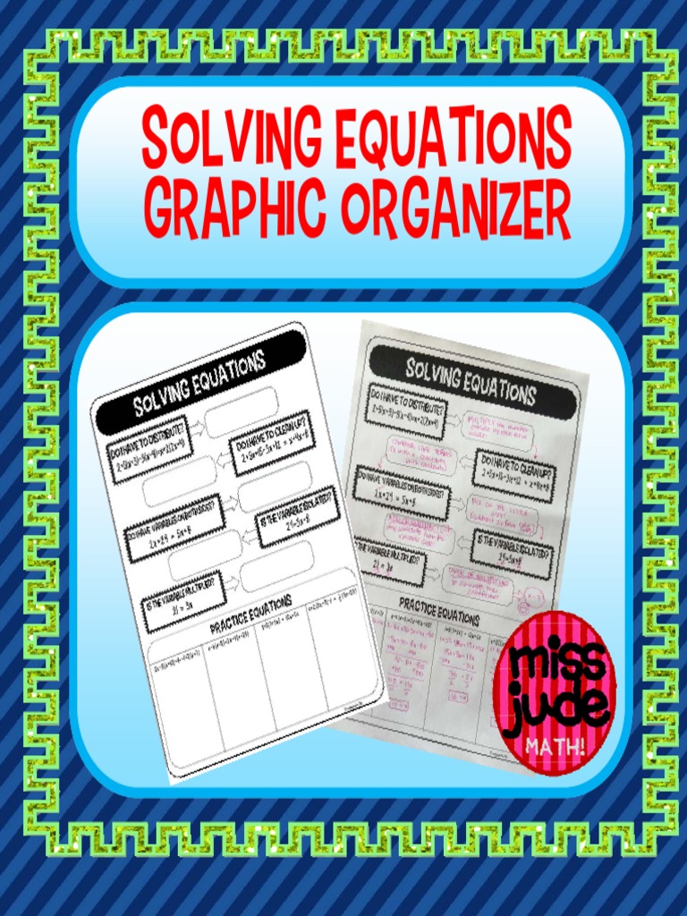 Solving Equations Graphic Organizer | PDF | Human Communication | Learning