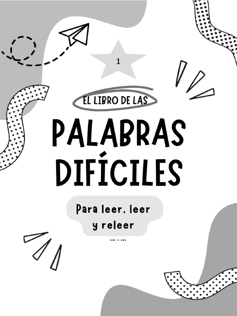 Libro Palabras Difíciles - Primera Entrega | PDF