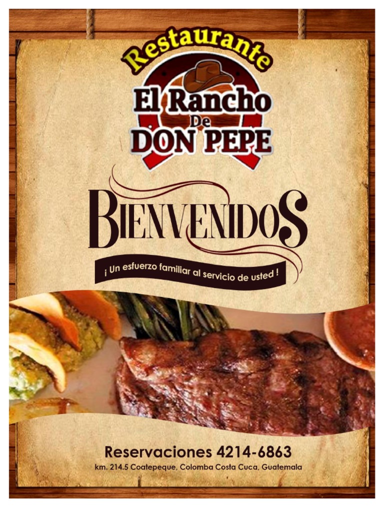 Menu Rancho de Don Pepe 2021 | PDF