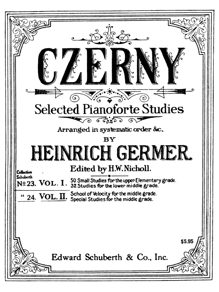 Czerny Carl, Germer Heinrich. - Czerny Selected Pianoforte Studies | PDF