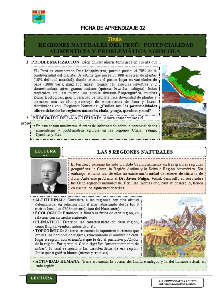 2 FICHA DE APRENDIZAJE, Exp. 3 CCSS 2° GRADO | PDF | Clima | Naturaleza