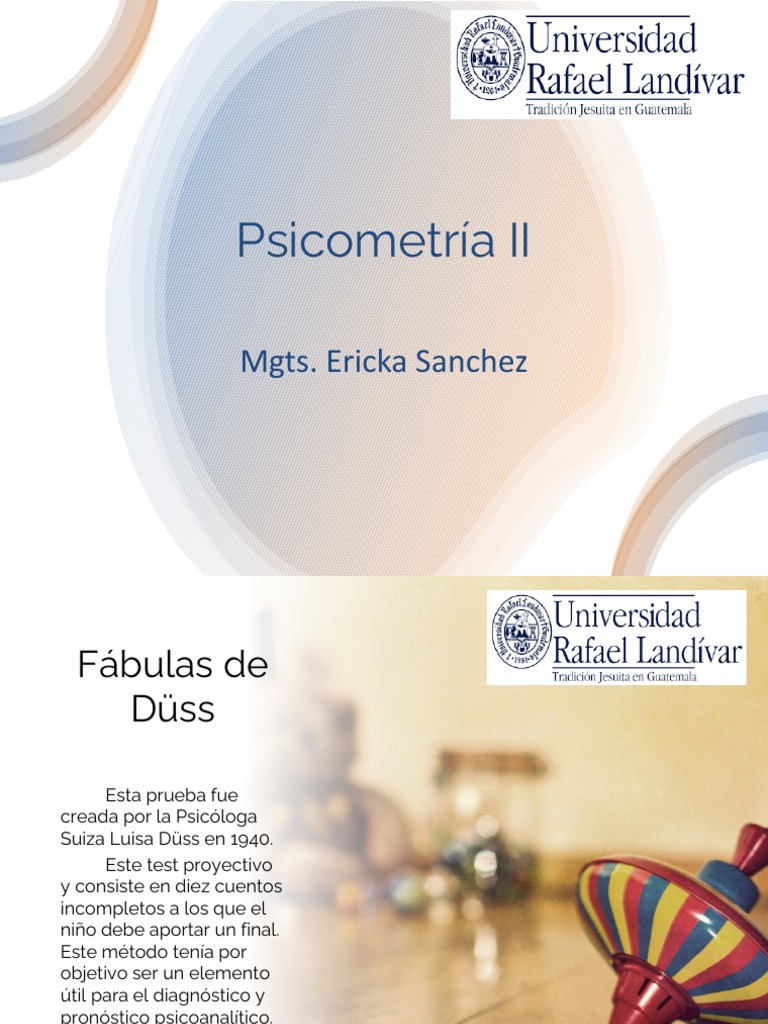 Clase 3 Test Fábulas de Duss | PDF | Psicoanálisis | Sicología