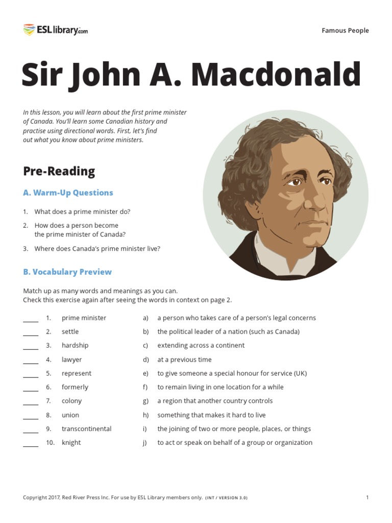 80 Sir John A Macdonald Can Student | PDF | Canada | Provinces And ...