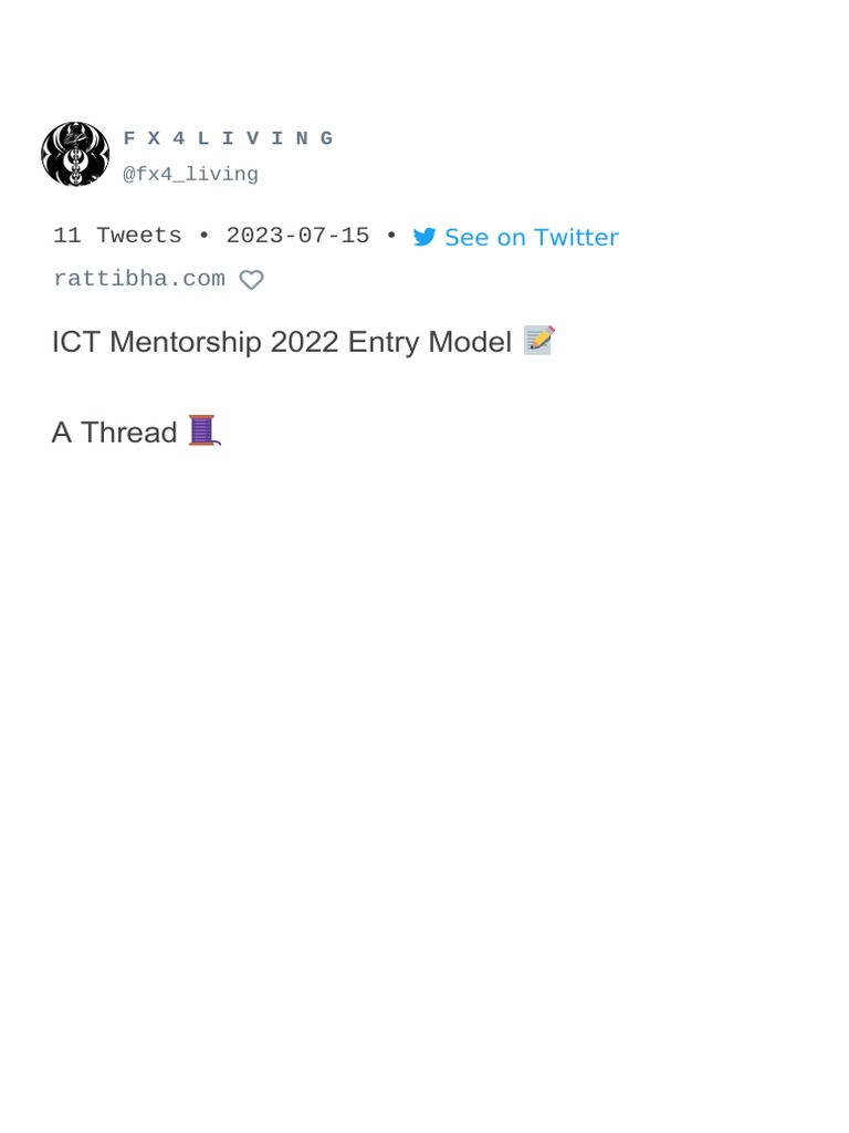 ICT Trading Model for Beginners | PDF