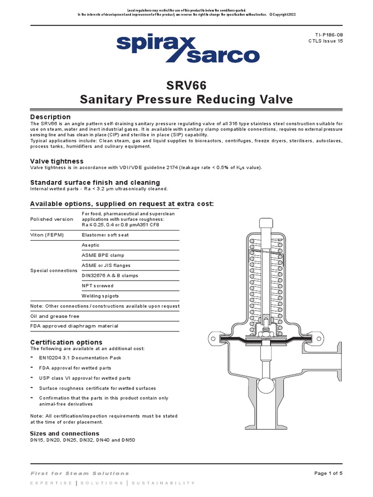 SRV66 Ti P186 08 en | PDF | Valve | Process Engineering