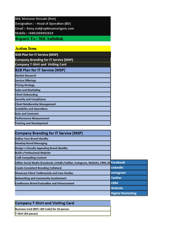 Optimum Origens B2B Plan Sales Company Branding | PDF