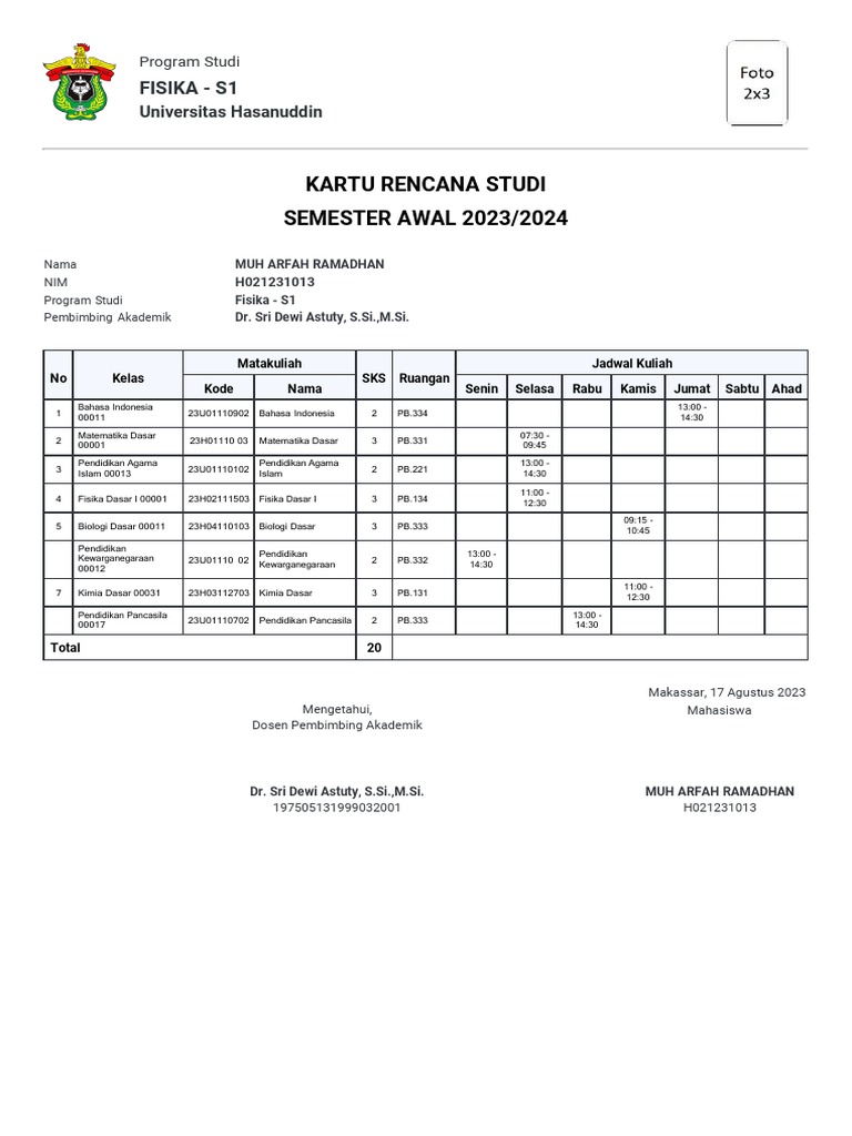 KRS - Portal Akademik | PDF