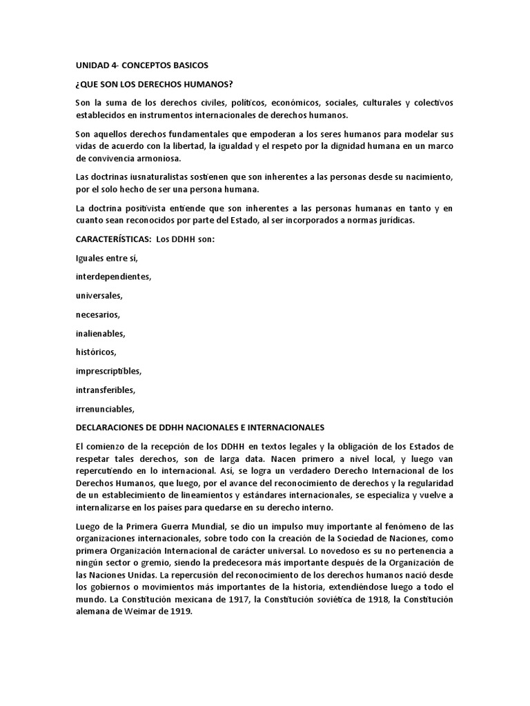 Unidad 4 Conceptos Basicos - 2 | PDF