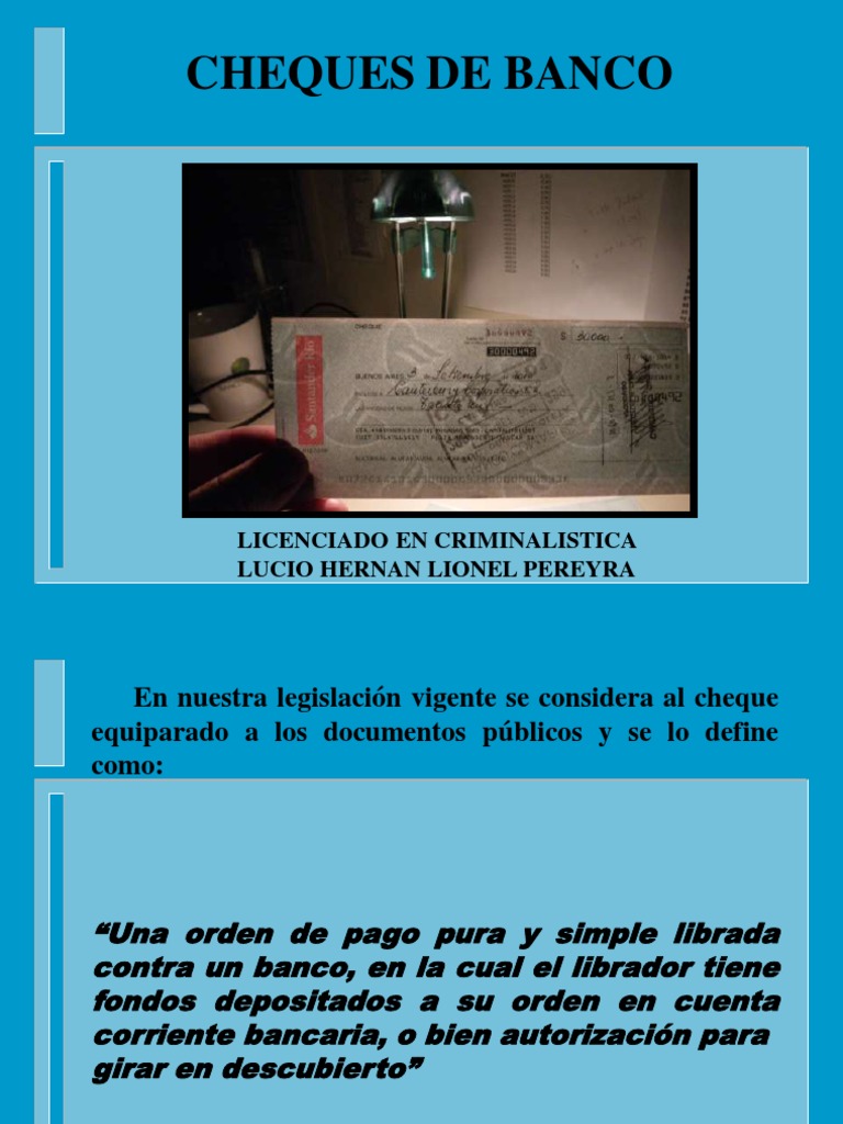 Medidas de Seguridad en Cheques Argentinos | PDF | Cheque | Ultravioleta