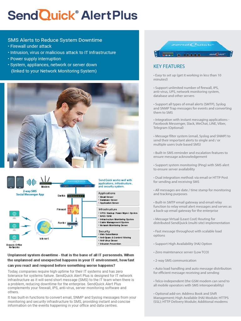 Send Quick Alert Plus | PDF | Computer Network | Instant Messaging