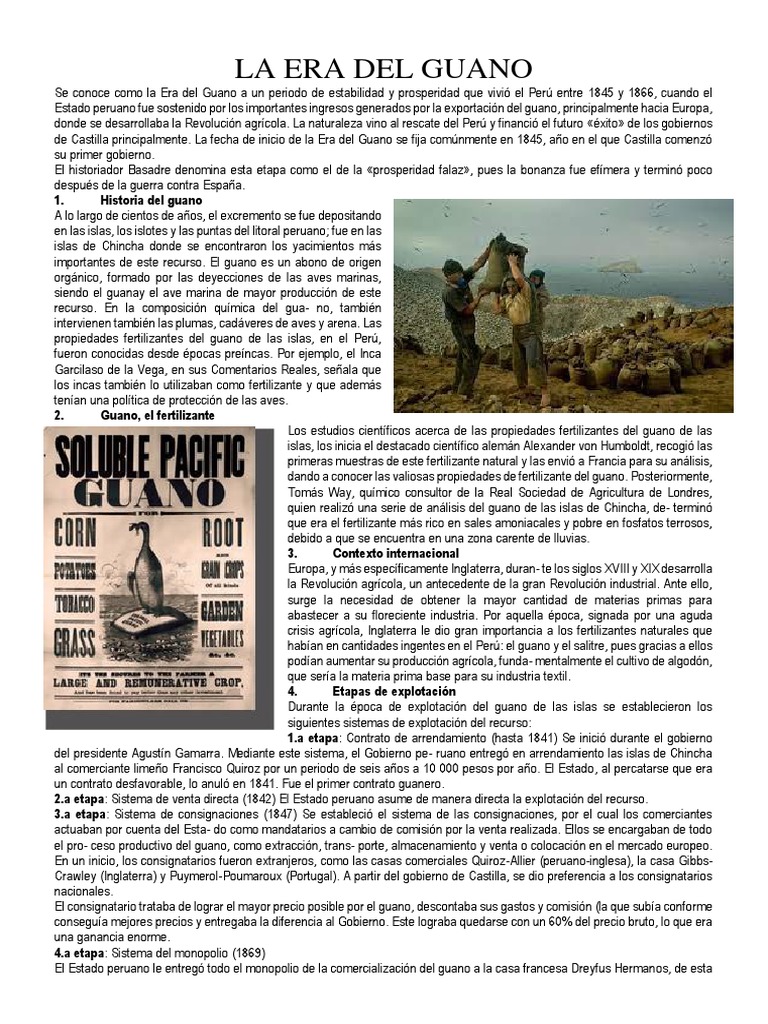 Era Del Guano | PDF | Perú