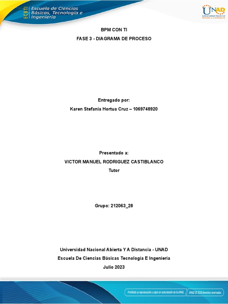 Fase 3 – Diagrama Del Proceso BPM Con TI | PDF | Gestión de recursos ...
