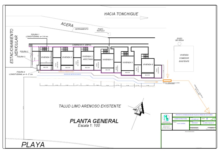 Plano Implantacion Dac Tonchigue-Din A1 Planta General | PDF