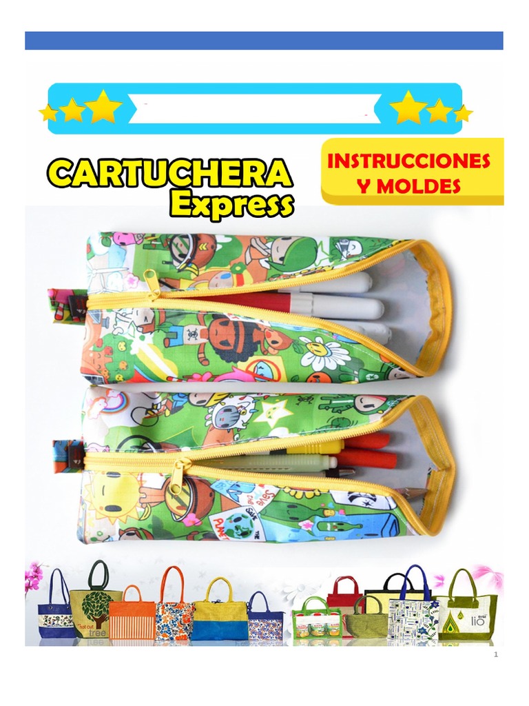 Molde de Cartuchera Sencilla y Rápida | PDF