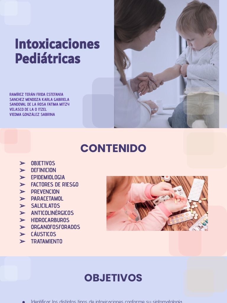 Intoxicaciones Pediátricas: Prevención y Tratamiento | PDF | Salud y ...