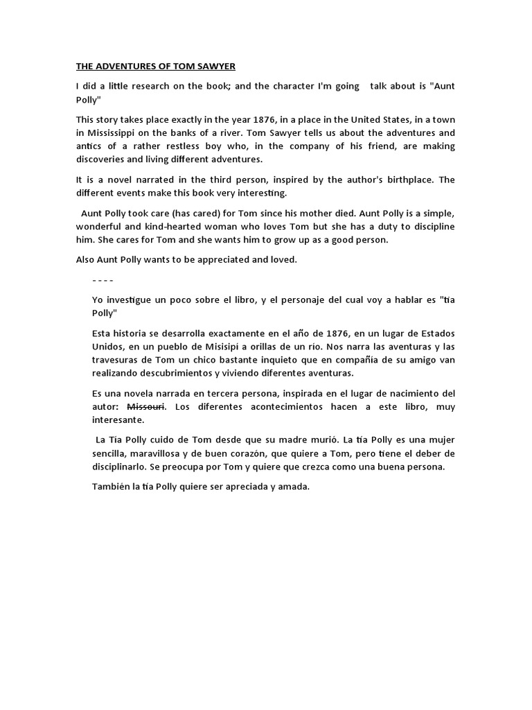 The Adventures of Tom Sawyer | PDF