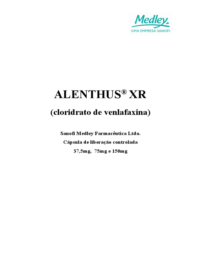 Alenthus XRMedley | PDF | Antidepressivo | Gravidez
