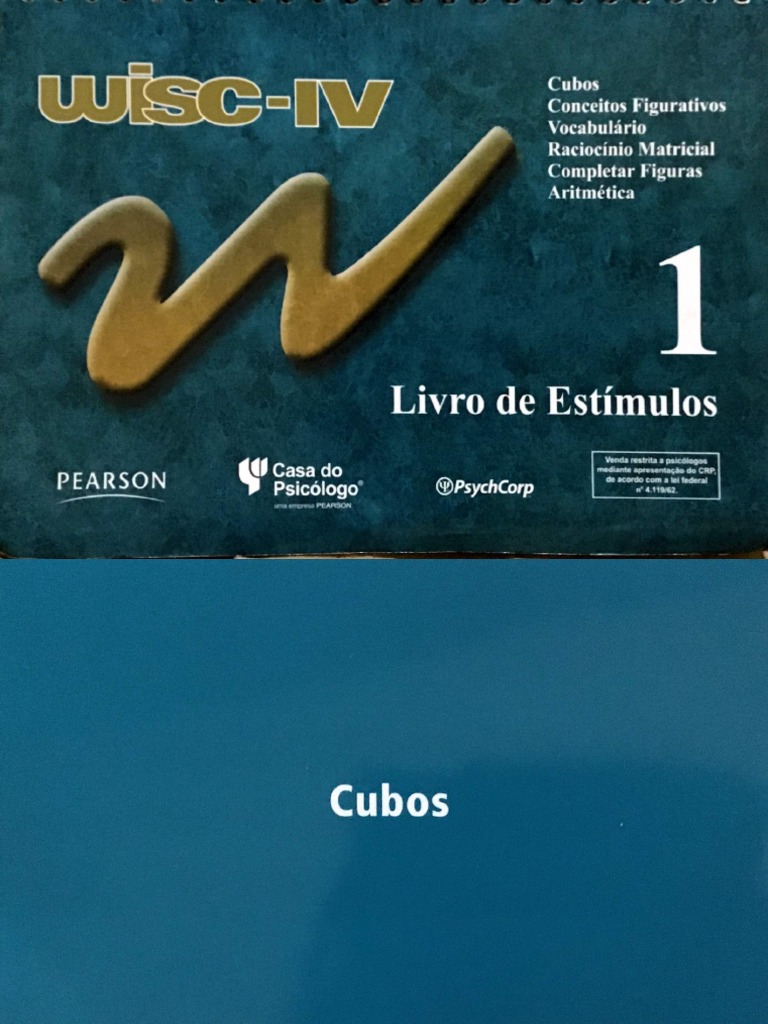 Livro de Estímulos WISC IV-compactado | PDF