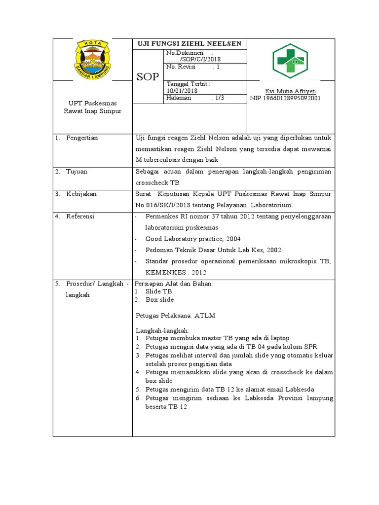 Uji Fungsi Ziehl Neelsen | PDF