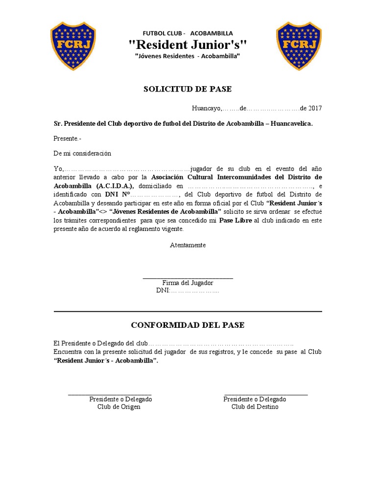 352006078 Solicitud Pase Libre | PDF