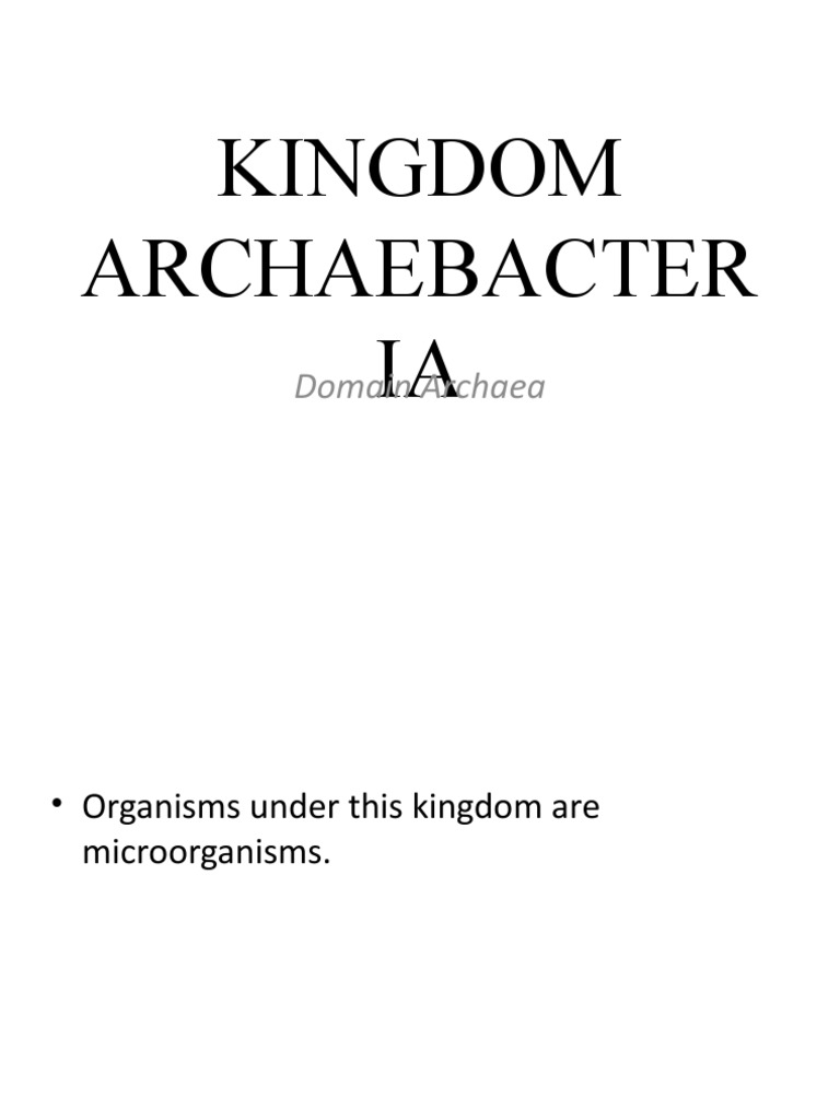 Eubacteria And Archaebacteria Examples