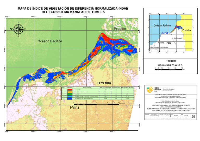 Mapa Ndvi 01 Ecosistema Manglar | PDF