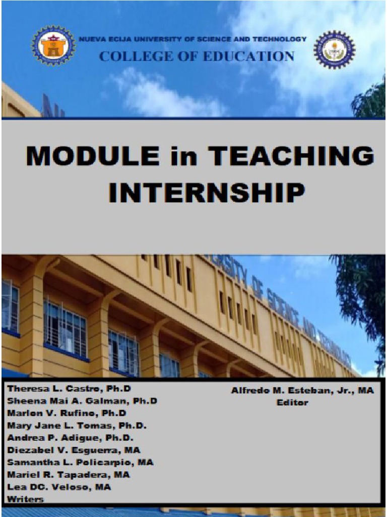 Teaching Internship Module | PDF | Teachers | Mentorship