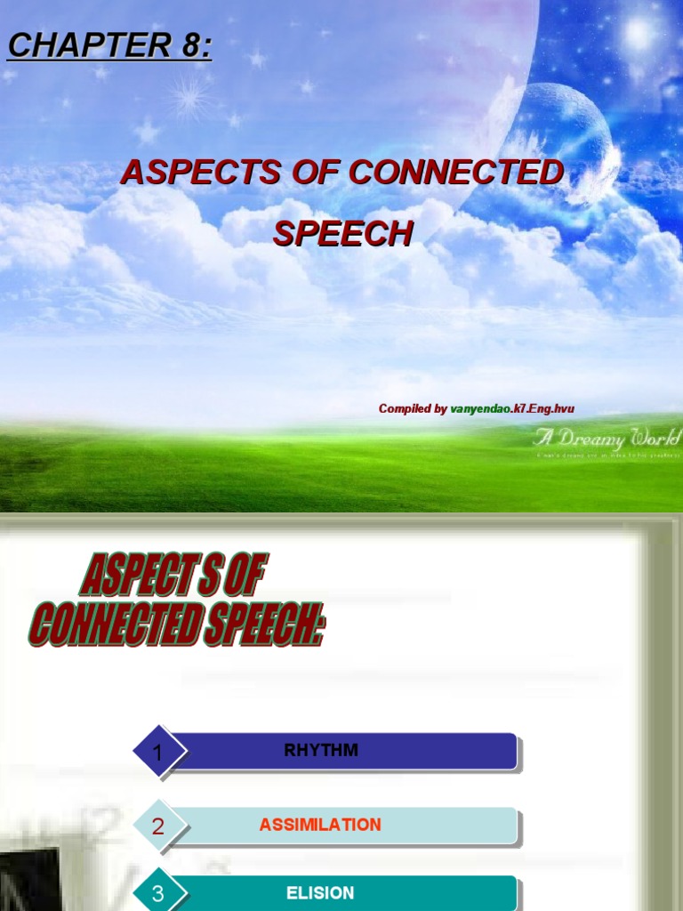 Fdocuments - in - Chapter 8 Aspect of Connected Speech | PDF | Consonant | Syllable