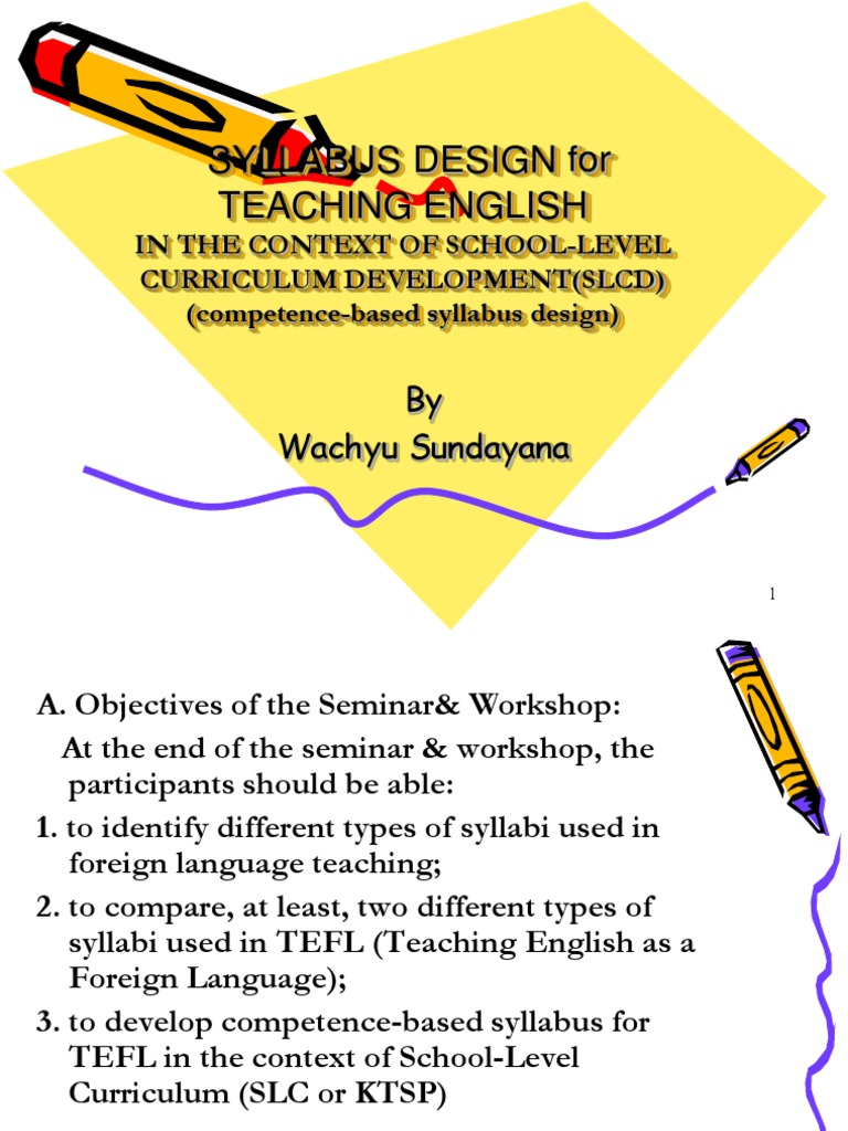 Competence-Based Syllabus Design for English | PDF | Curriculum | Teachers