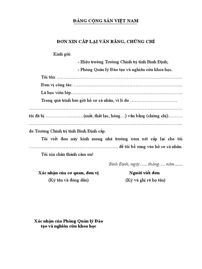Don Cap Lai Van Bang Chung Chi | PDF