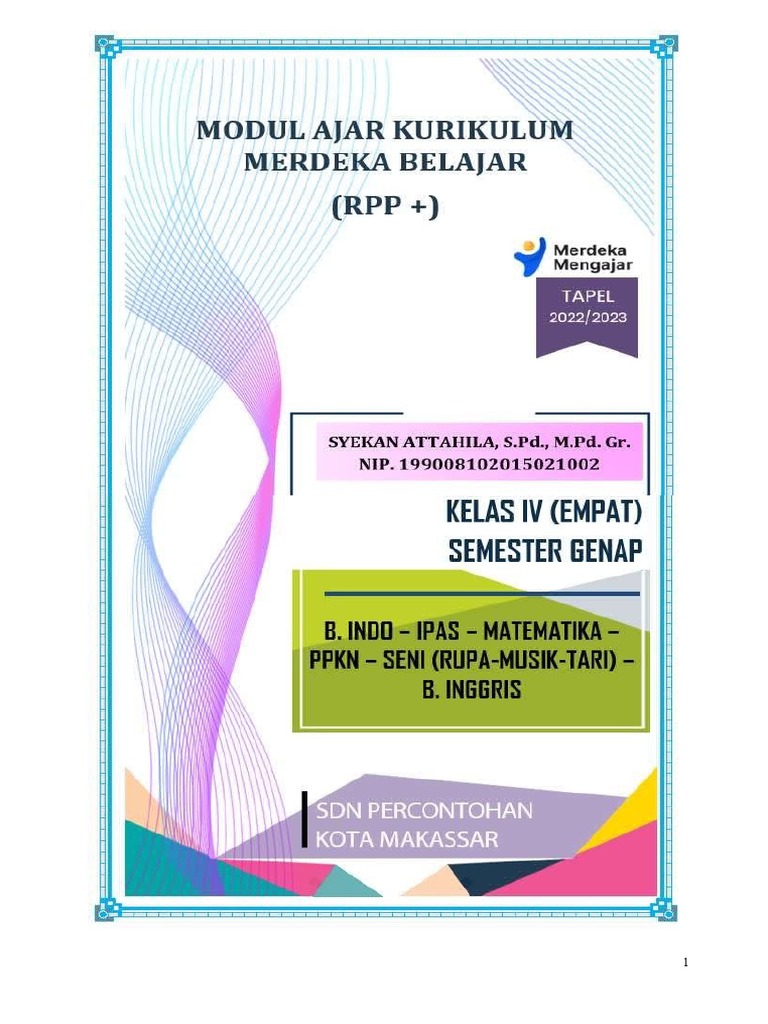 Contoh Modul Ajar | PDF