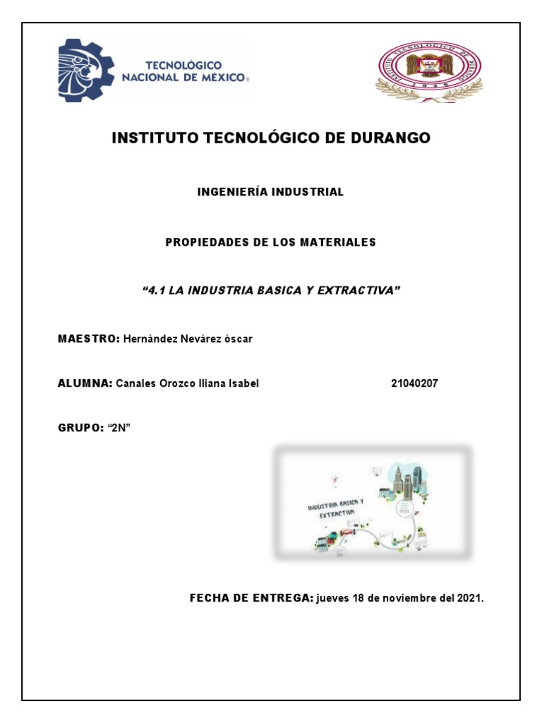 Industria Básica y Extractiva en México | PDF | Industria pesada | Química
