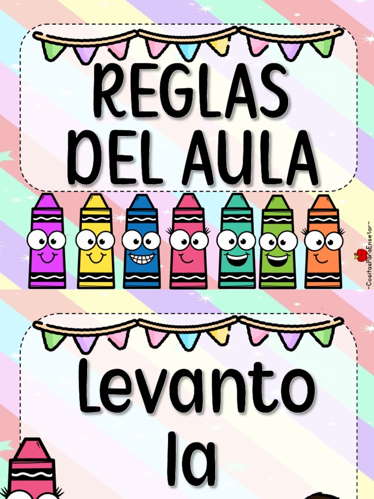 Reglas Del Aula Pastel | PDF