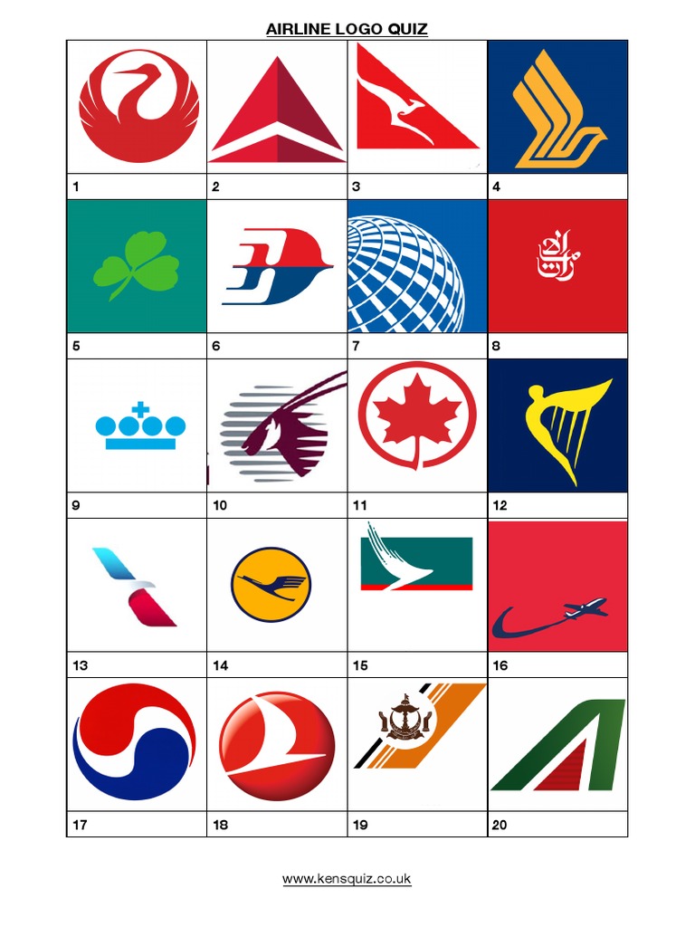 Picture Quiz Airline Logos | PDF