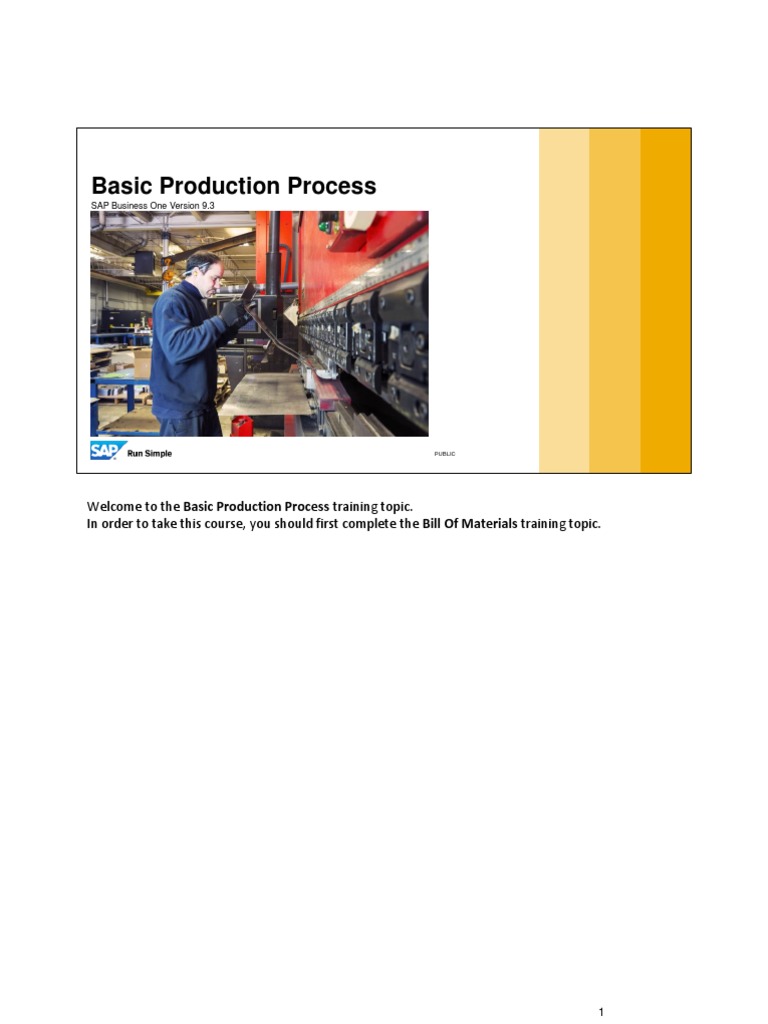 93 Production 41 Process BasicProductionProcess | PDF | Inventory ...