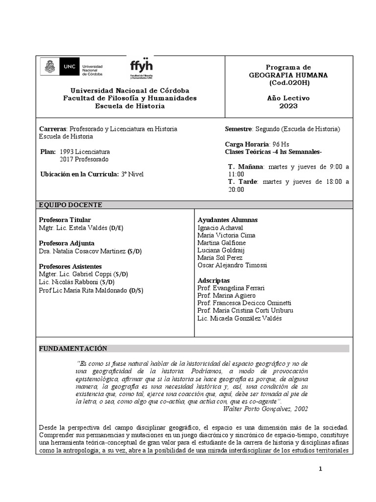 2023 Programa GH Final 3 08 | PDF | Enseñando | America latina