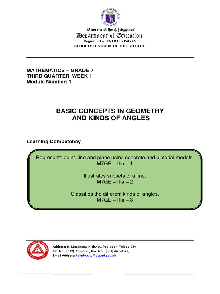 Geometry Basics: Points, Lines, Angles | PDF | Line (Geometry) | Angle