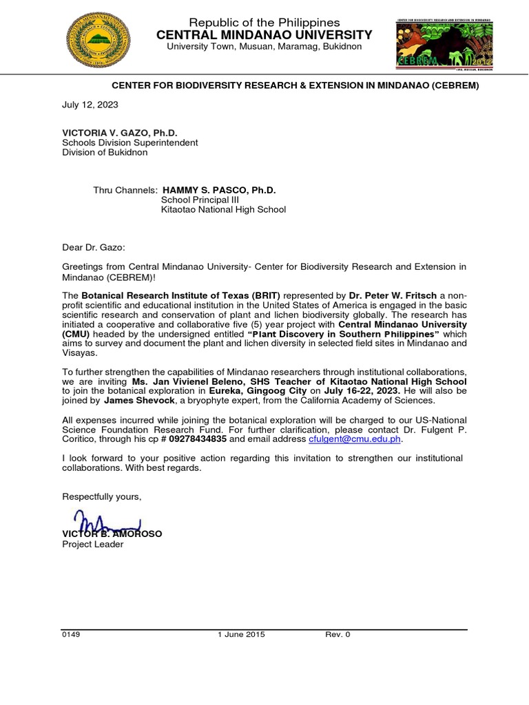 Communication Letter NSF | PDF