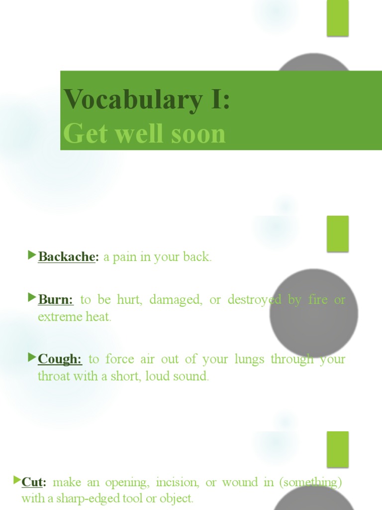 Unit+3+ +Get+Well+Soon | PDF | Verb | Influenza