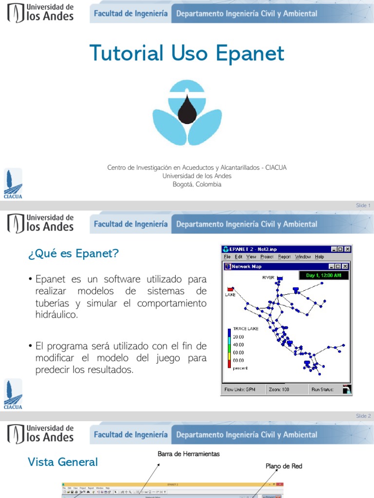 Tutorial Uso Epanet | PDF | Agua | Bomba